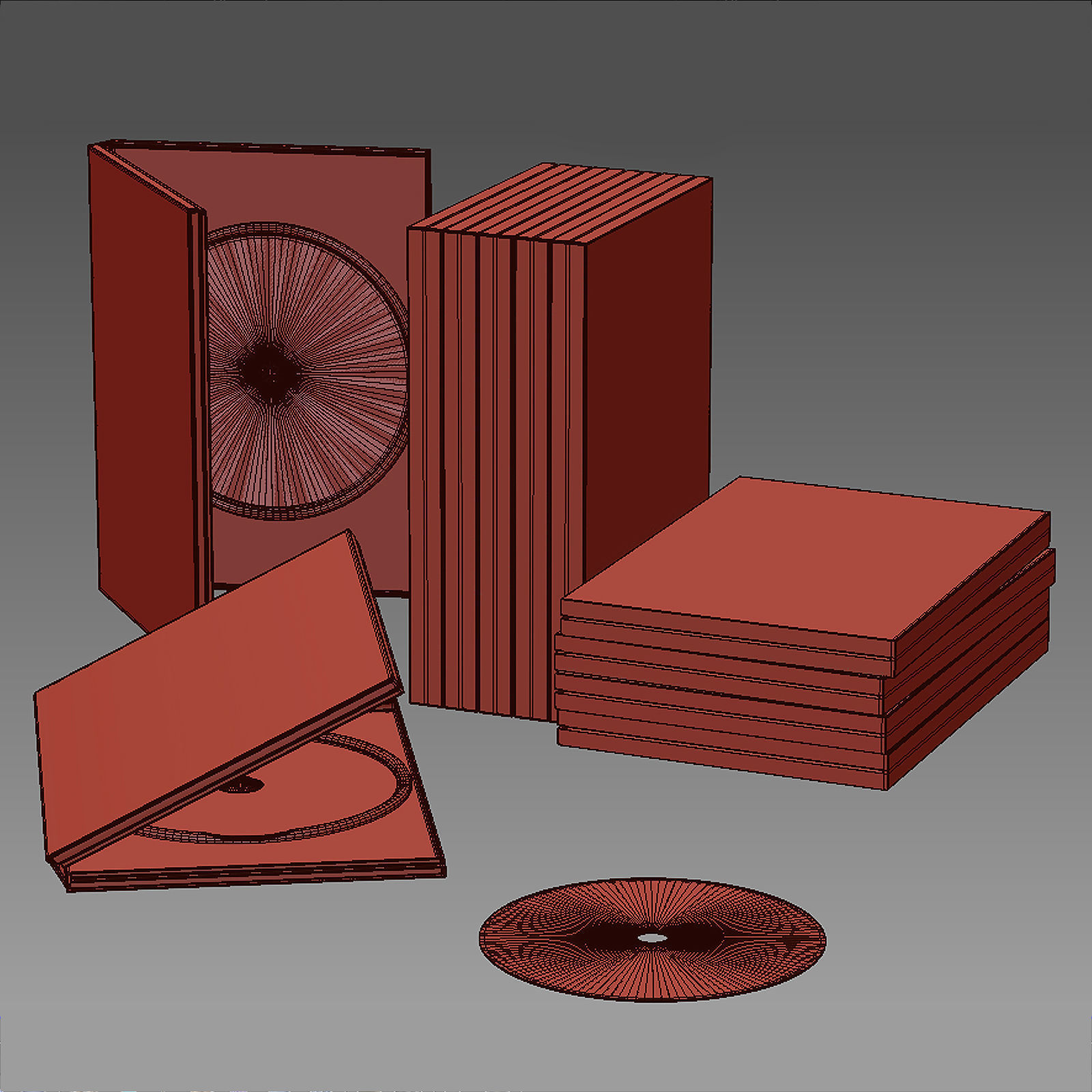 DVD disc with case 3D model | CGTrader