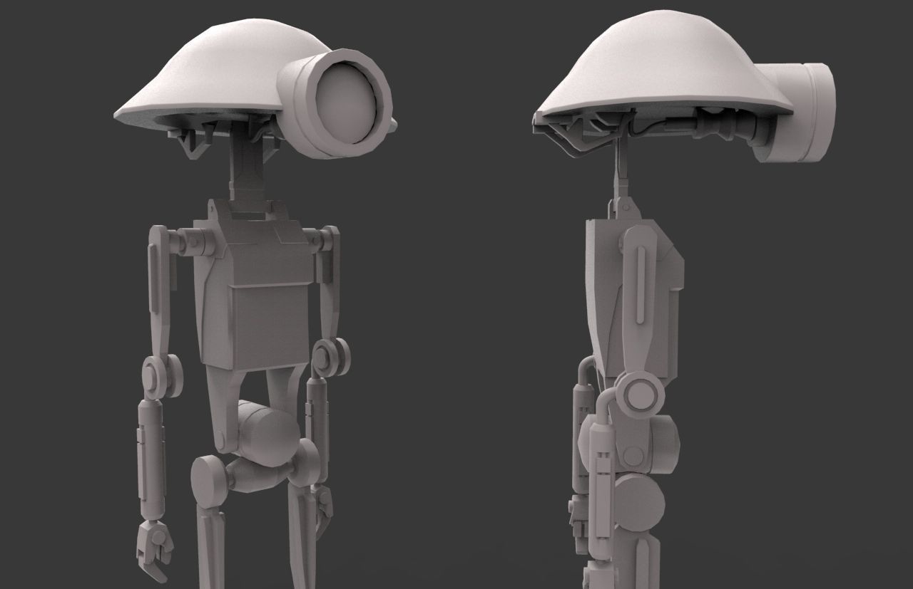 Pit Droid 3D model | CGTrader