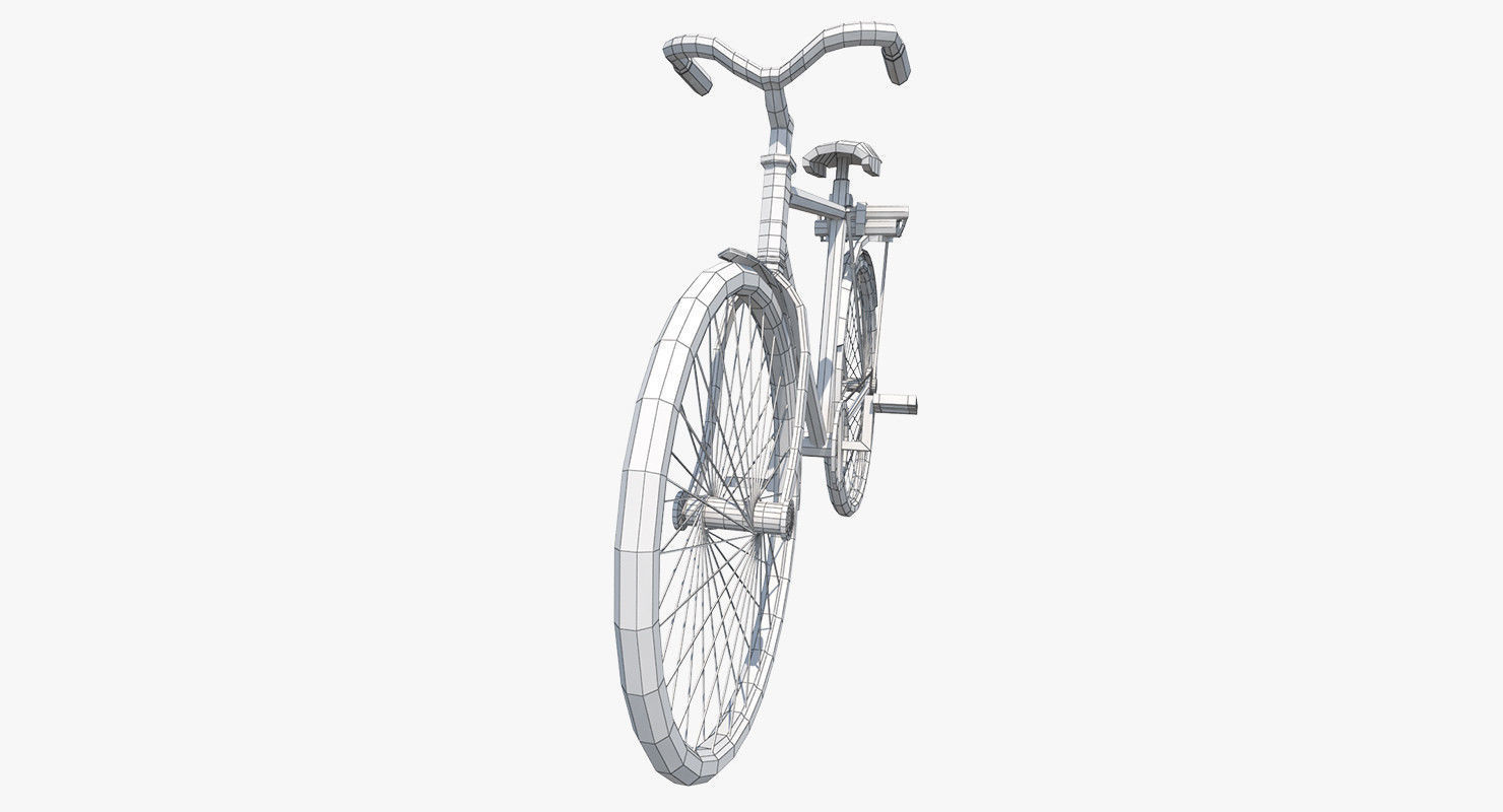 3D model Vintage Bicycle isometric style VR / AR / low-poly | CGTrader