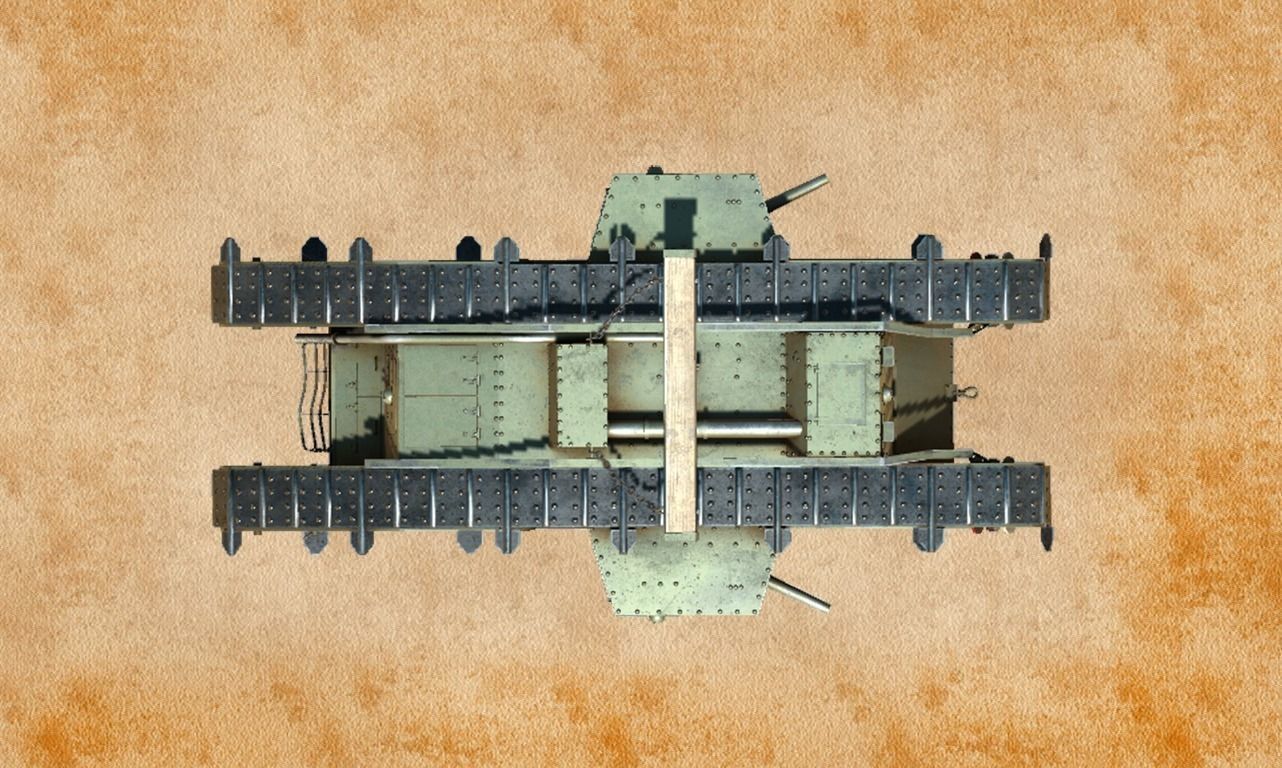 3D model World War 1 Mark V tank VR / AR / low-poly rigged animated ...