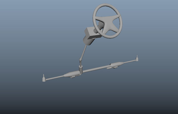 Basic Steering rack free 3D model | CGTrader