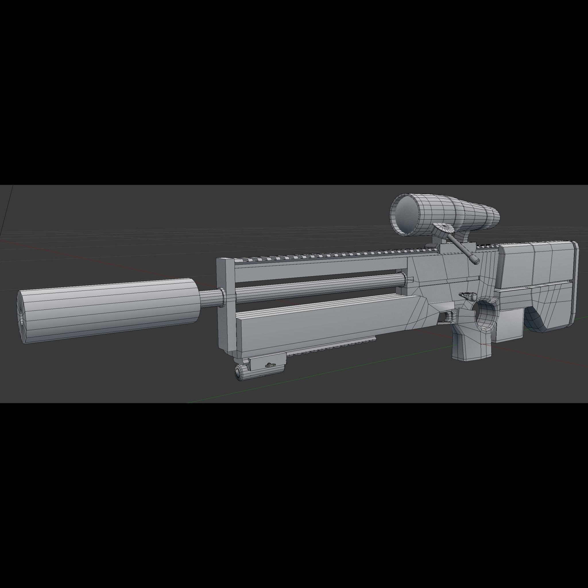3D model WD3000 Sniper Rifle VR / AR / low-poly | CGTrader