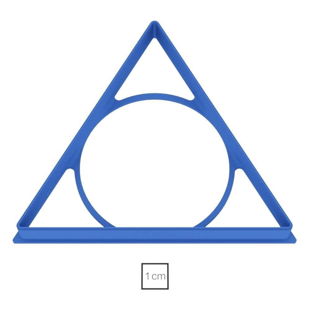 Equilateral Triangle 3 pieces cookie cutter for professional free 3D ...