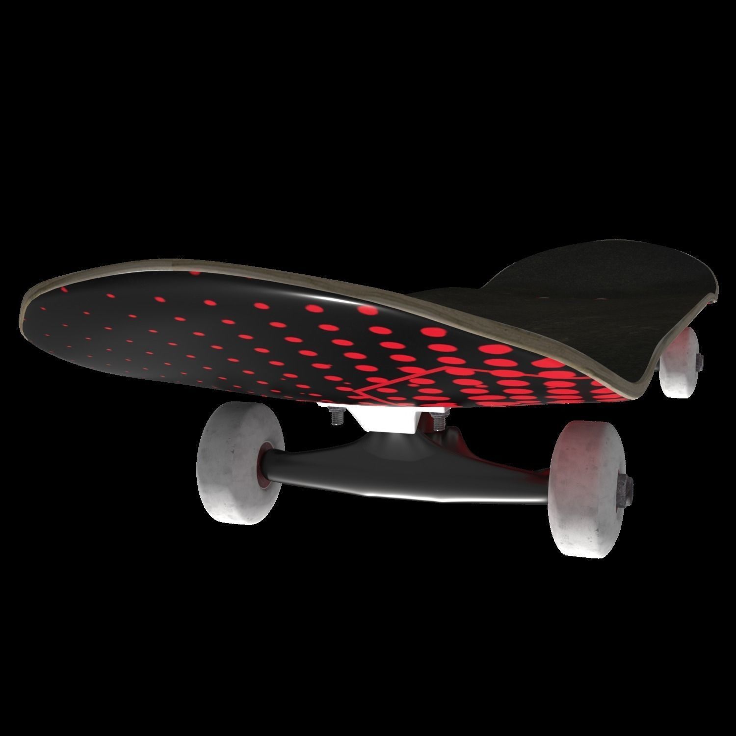 3D model Realistic Rigged Skateboard - Rig for Cinema 4D VR / AR / low ...