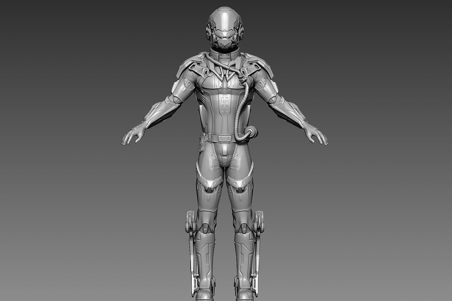 Futuristic Character 3D model | CGTrader