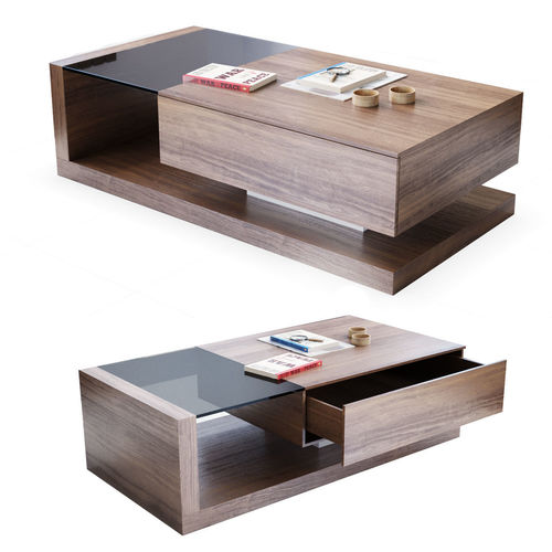 Jual Cube walnut coffee table 3D model | CGTrader