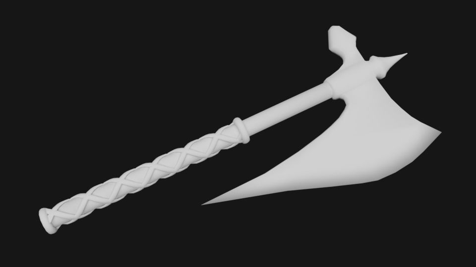 3D model One-Handed Battle Axe VR / AR / low-poly | CGTrader