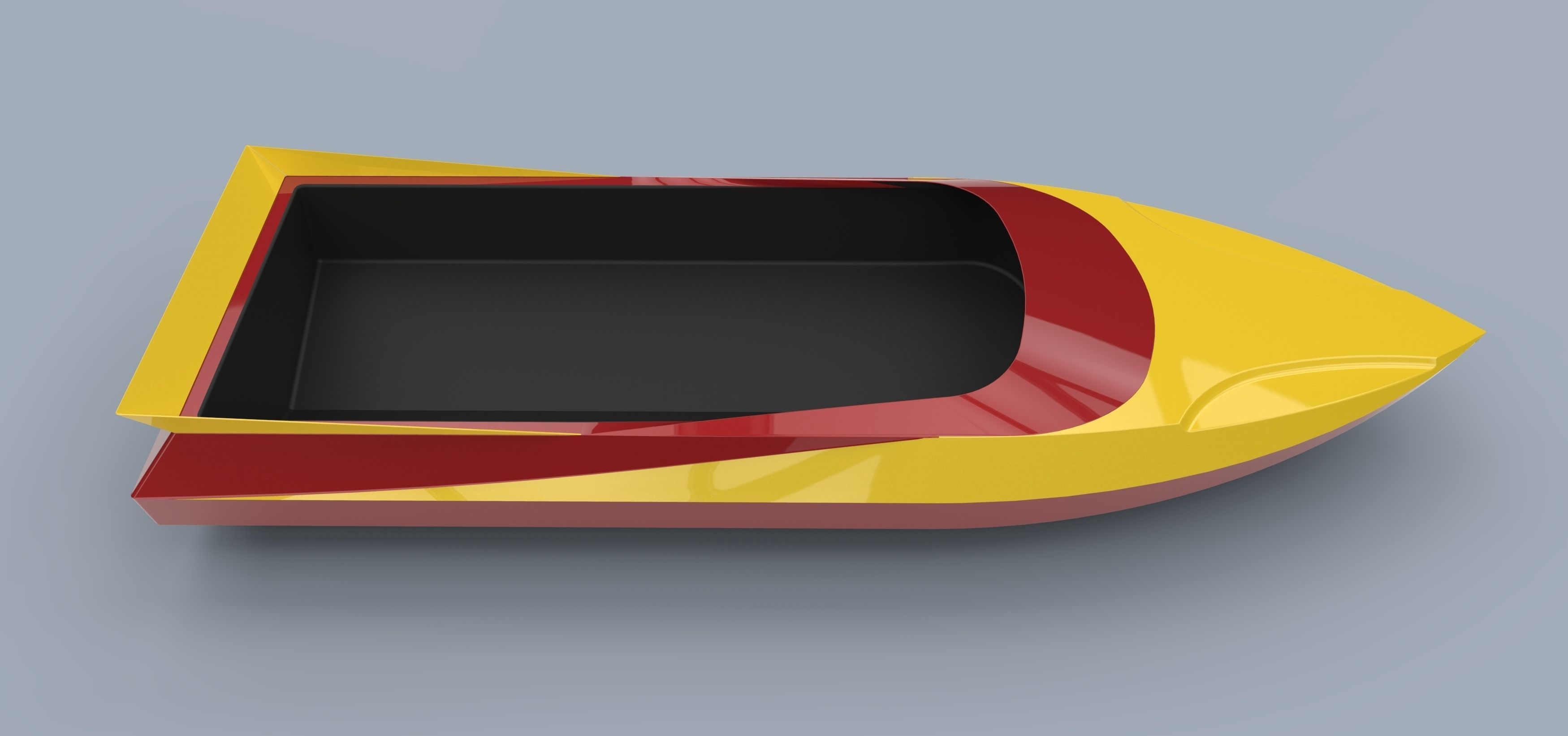 Hull of jet sprint boat 3D model | CGTrader