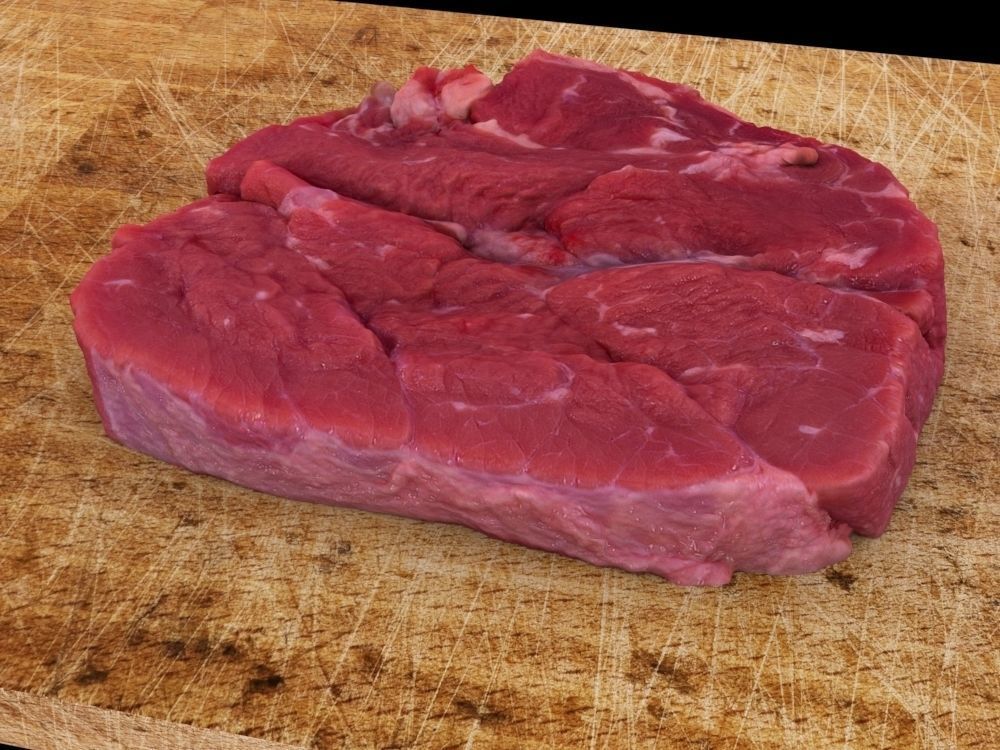 Steak - low poly 3D model | CGTrader