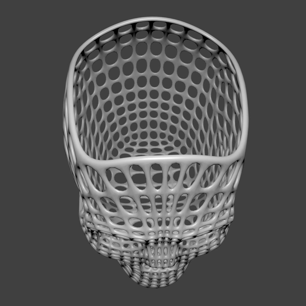 Wireframed skull lamp free 3D model 3D printable | CGTrader