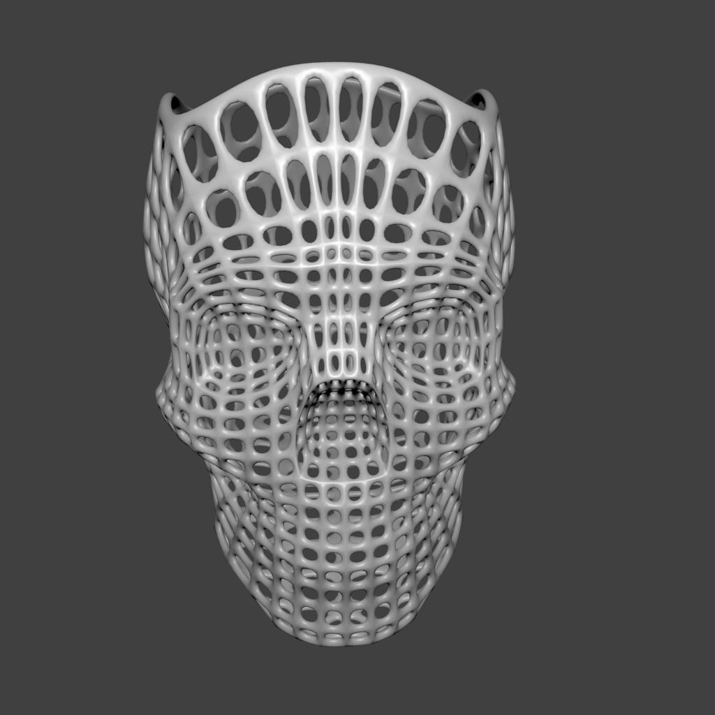 Wireframed skull lamp free 3D model 3D printable | CGTrader