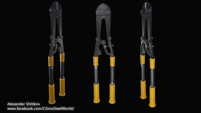 3D model Bolt Cutter - PBR Game Ready VR / AR / low-poly | CGTrader