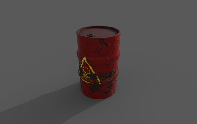 Explosive Barrel free VR / AR / low-poly 3D model | CGTrader