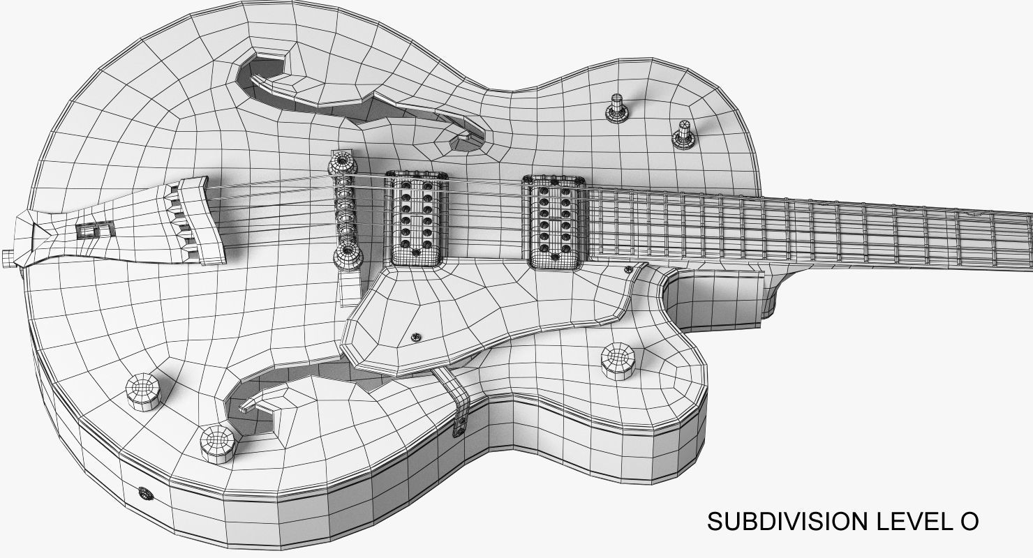 Gretsch 6118 Martin Gore Guitar 3D model | CGTrader