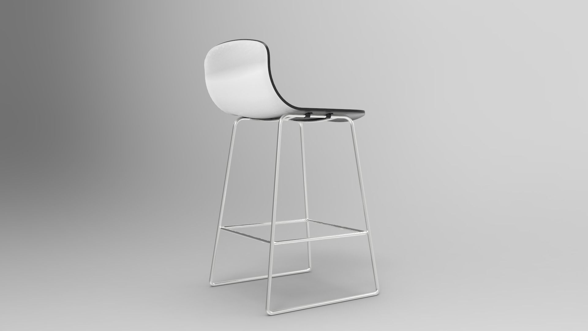 Bar stool free 3D model | CGTrader