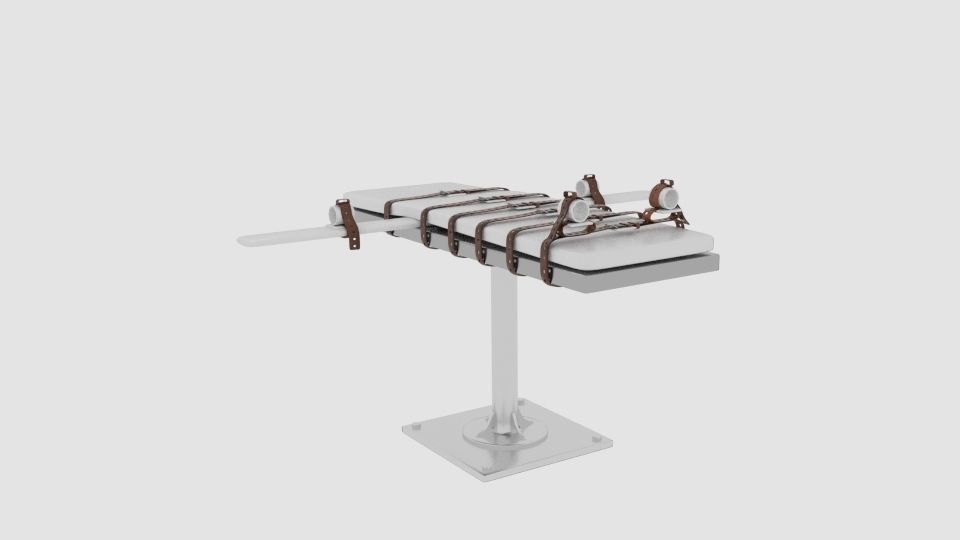 Lethal Injection Bed 3D model | CGTrader