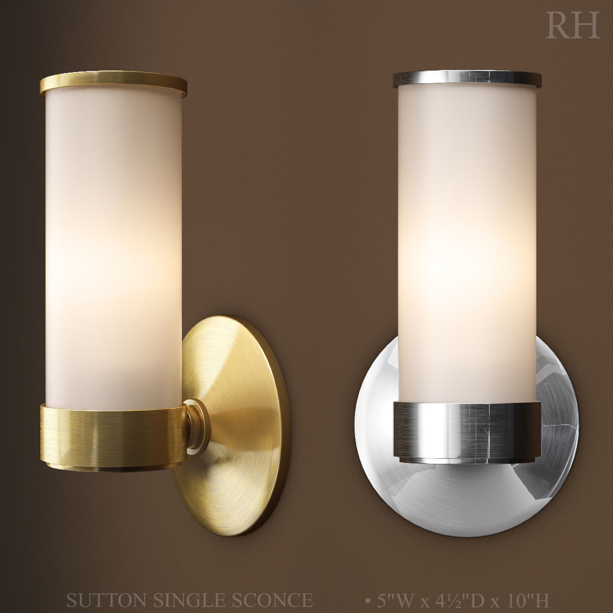 RH SUTTON SCONCE COLLECTION 3D model | CGTrader