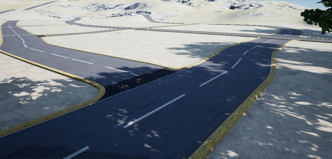 3D model Spline Road Set VR / AR / low-poly | CGTrader