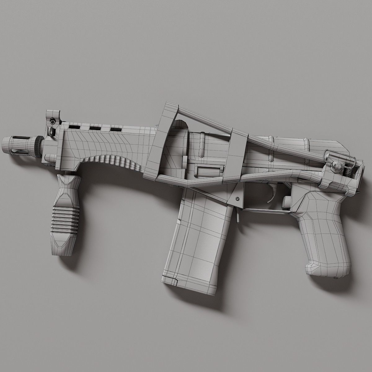 Machine gun cp-3m 3D model | CGTrader