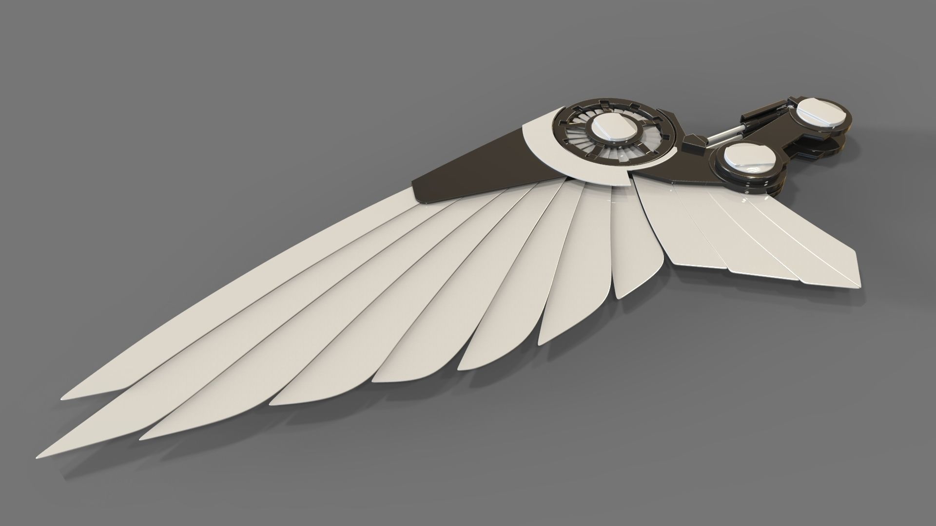 Robot wing 3D model rigged | CGTrader