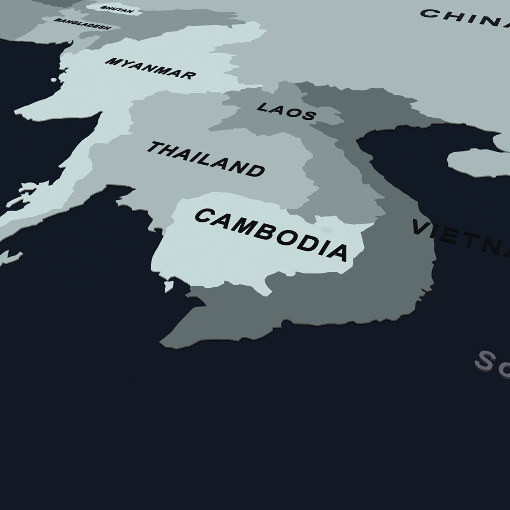 Korean Peninsula 3D model | CGTrader