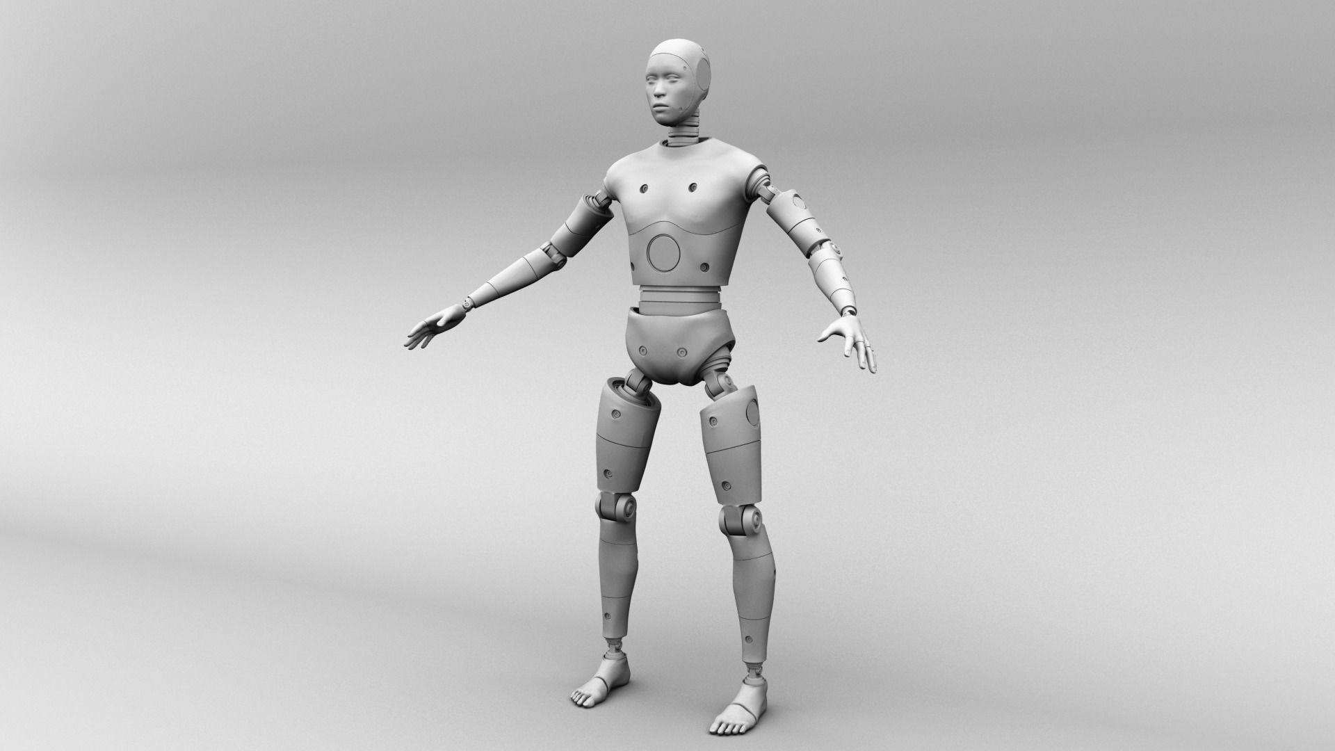 Crash Test Dummy Robot Android 3D model | CGTrader