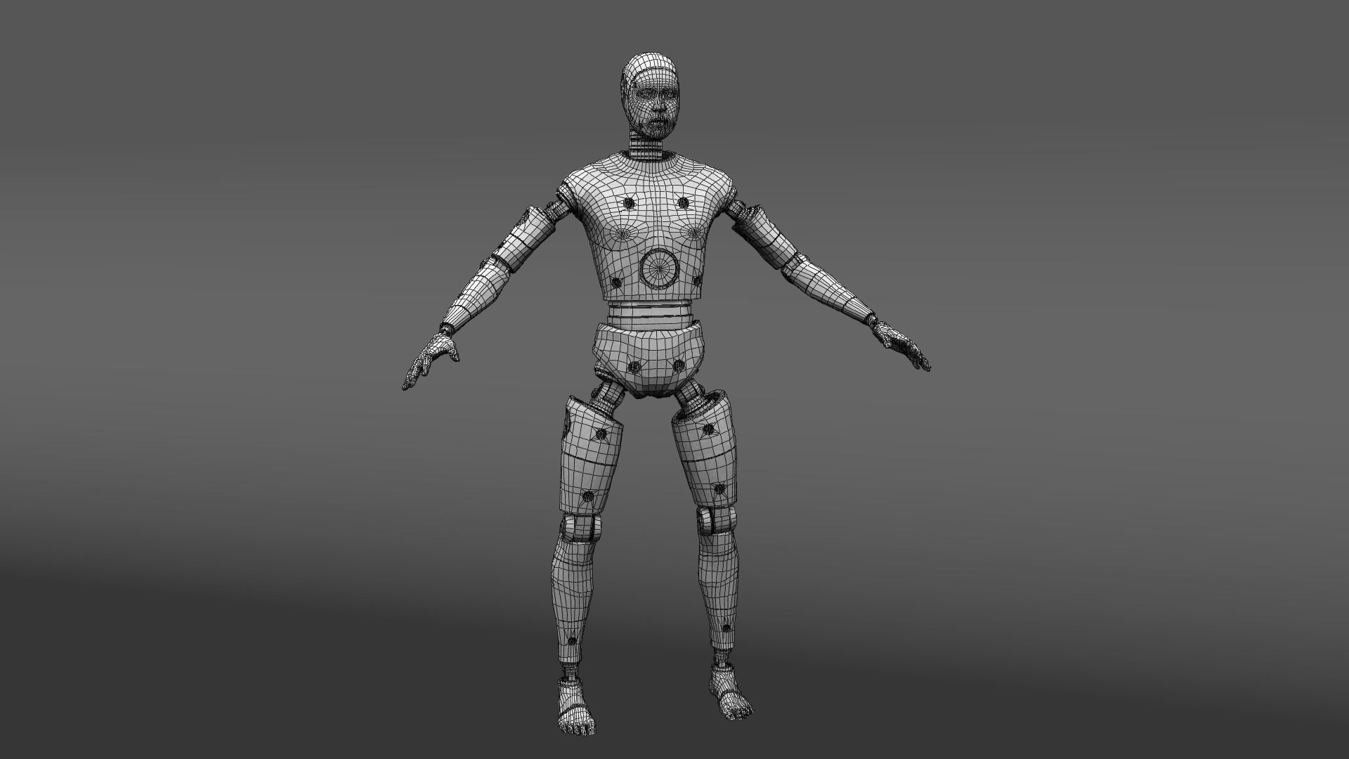 Crash Test Dummy Robot Android 3D model | CGTrader