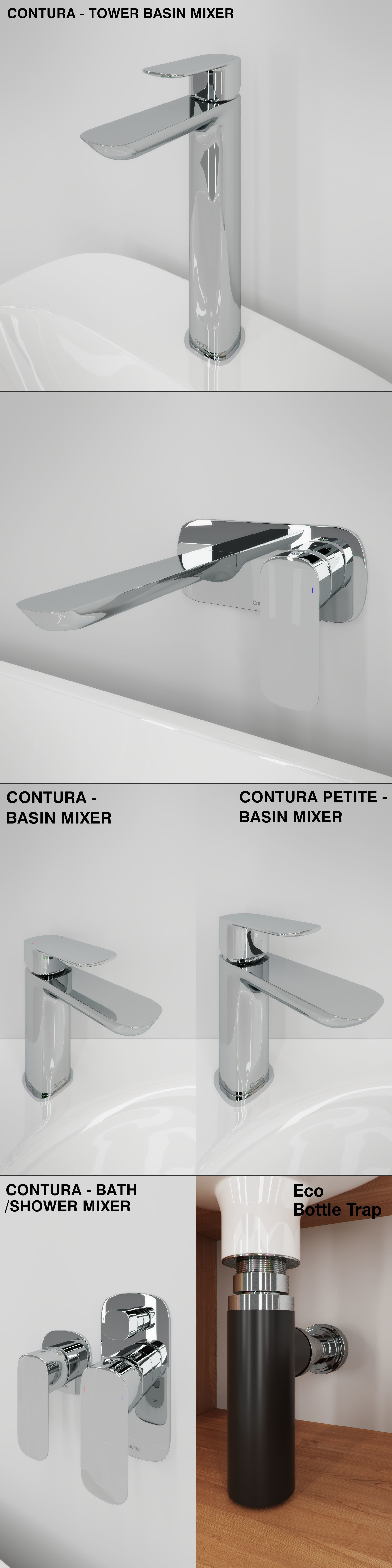 Caroma Contura Collection 3D model | CGTrader