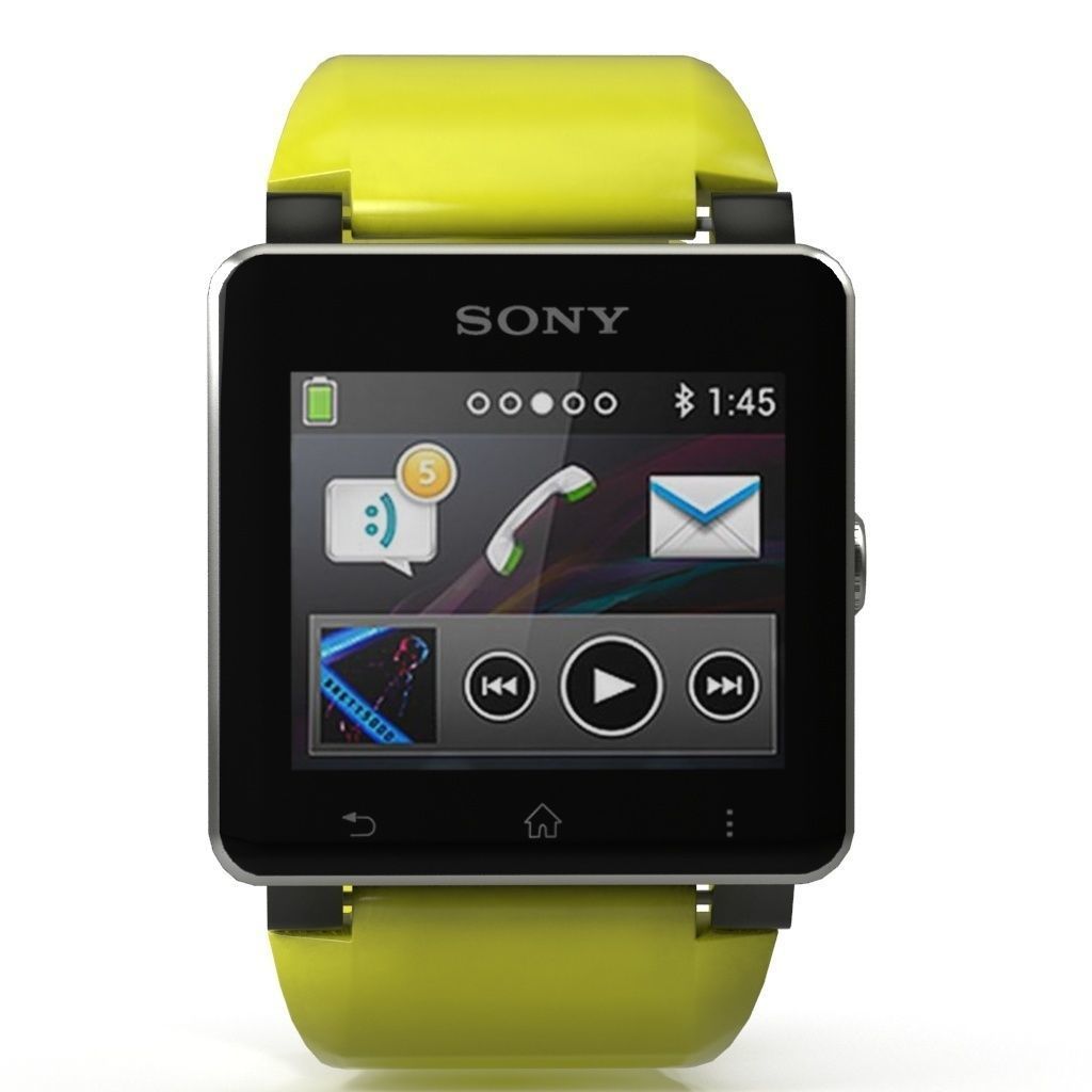 3D model Sony Watch 2 Yellow VR / AR / low-poly | CGTrader