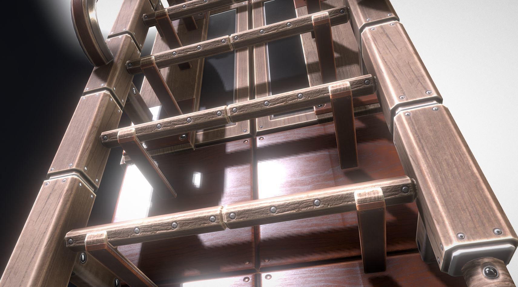 3D model Futuristic Ladders and Stairs Set - All Available PBR Textures ...
