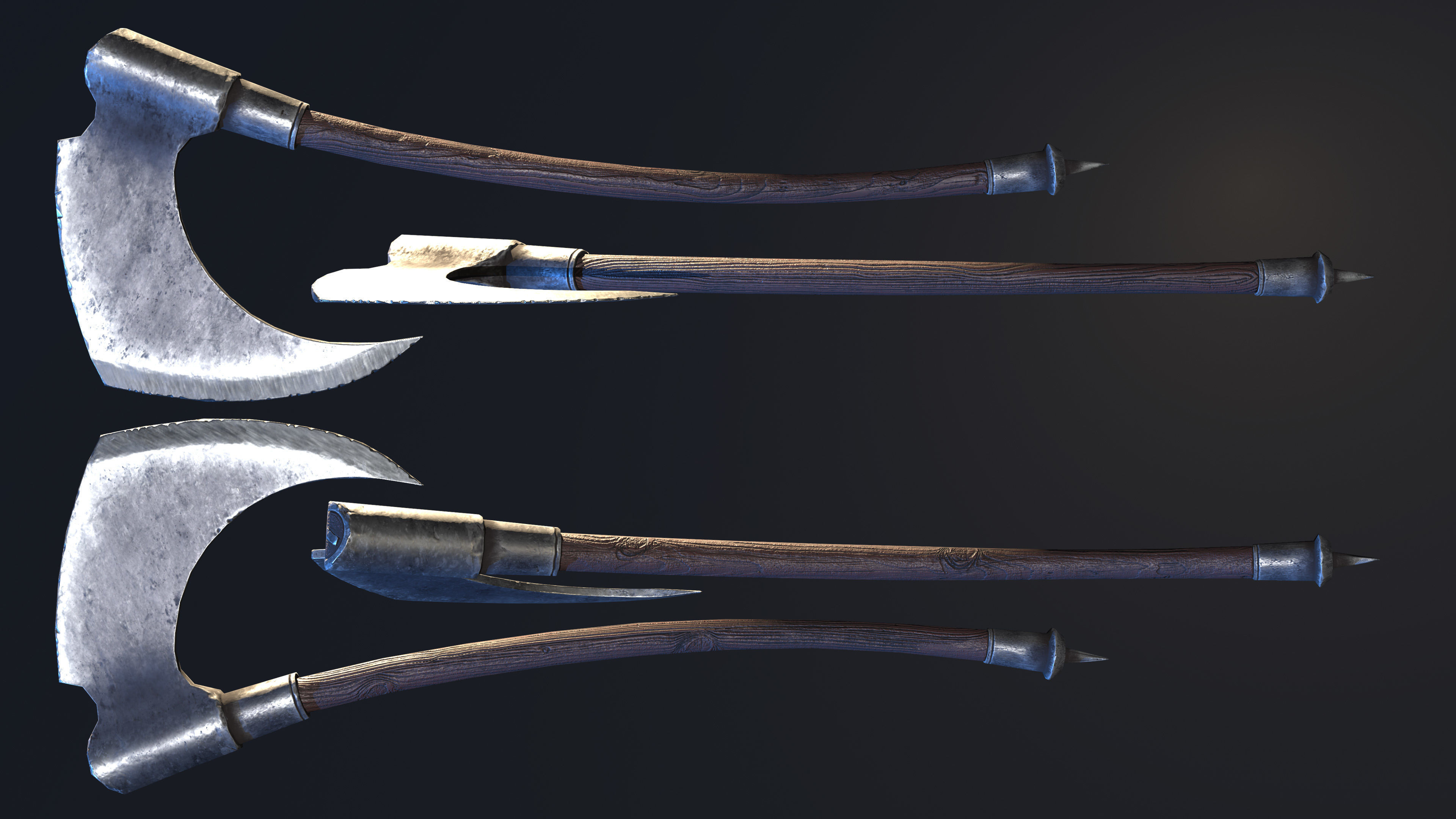 3D model Albion Frazetta Death Dealer Axe 2 VR / AR / low-poly | CGTrader