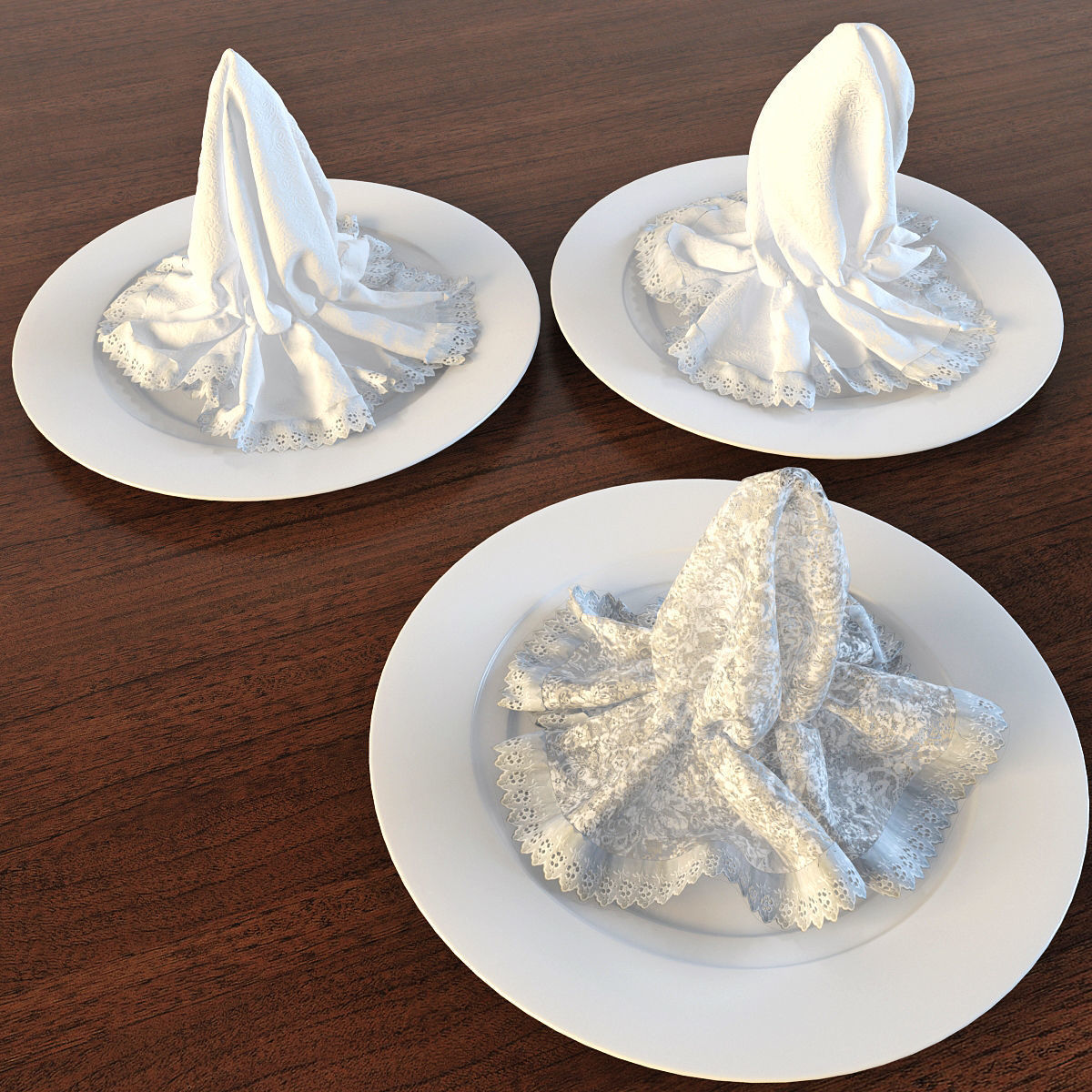 Table-napkin 3D model | CGTrader