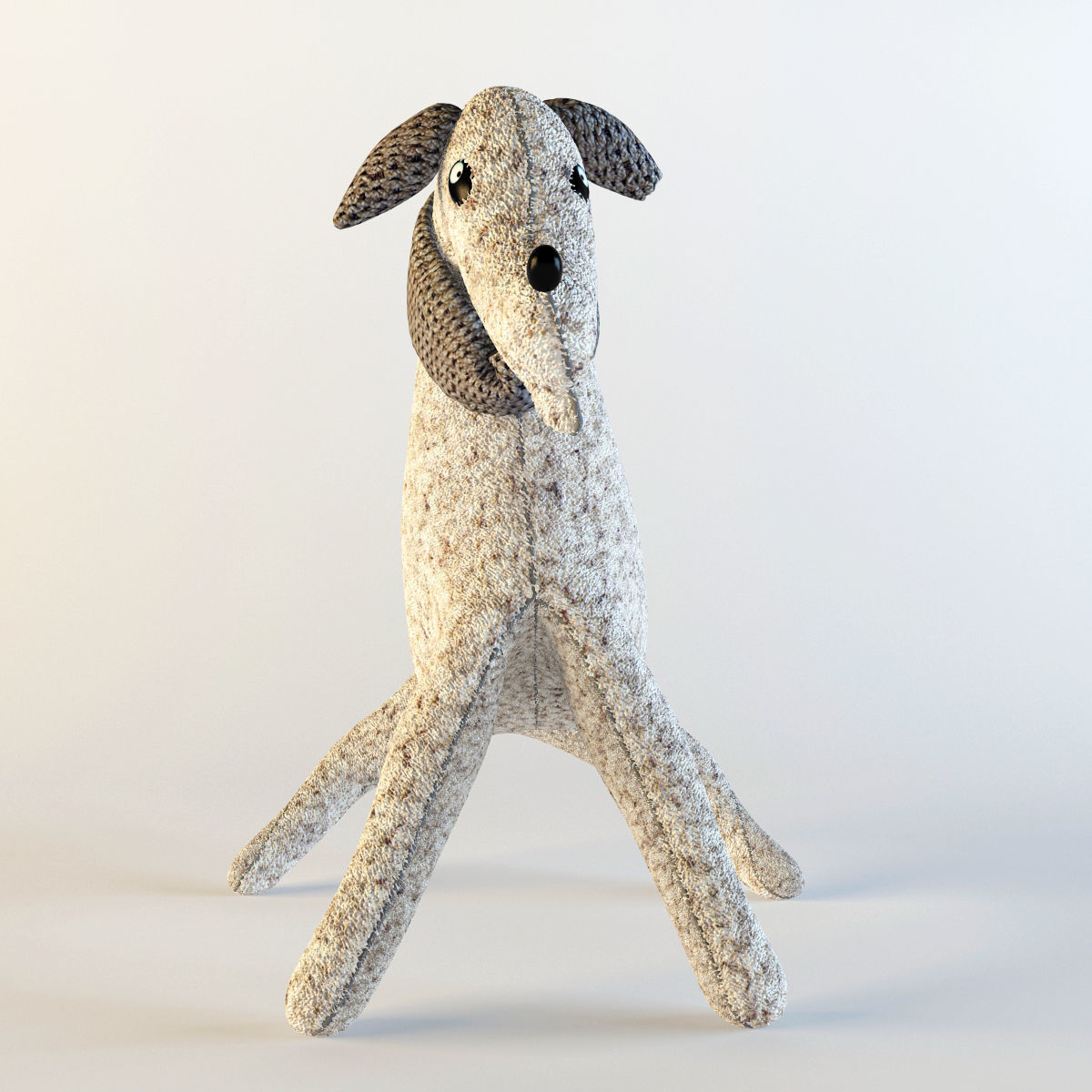 Dog plush toy 3D model | CGTrader
