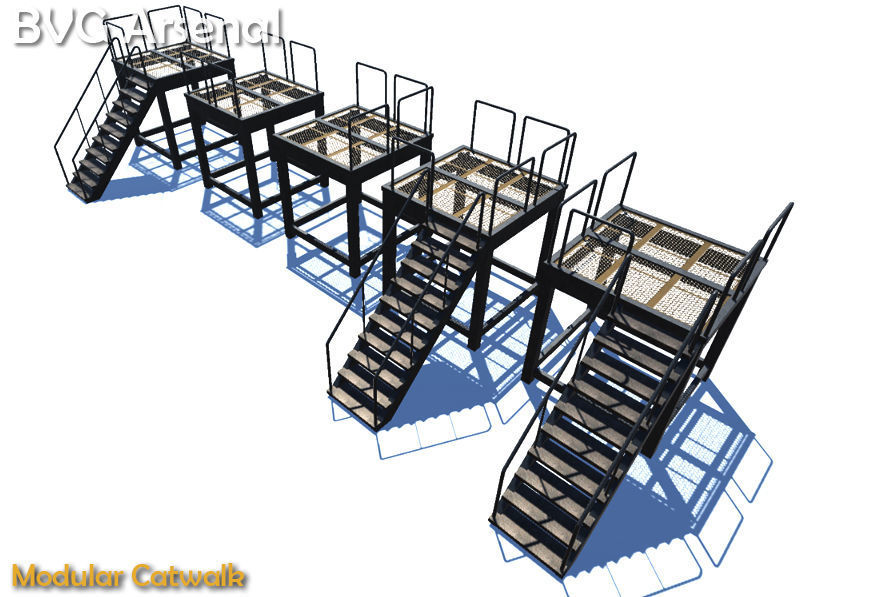 3D model Modular catwalk - HQ VR / AR / low-poly | CGTrader