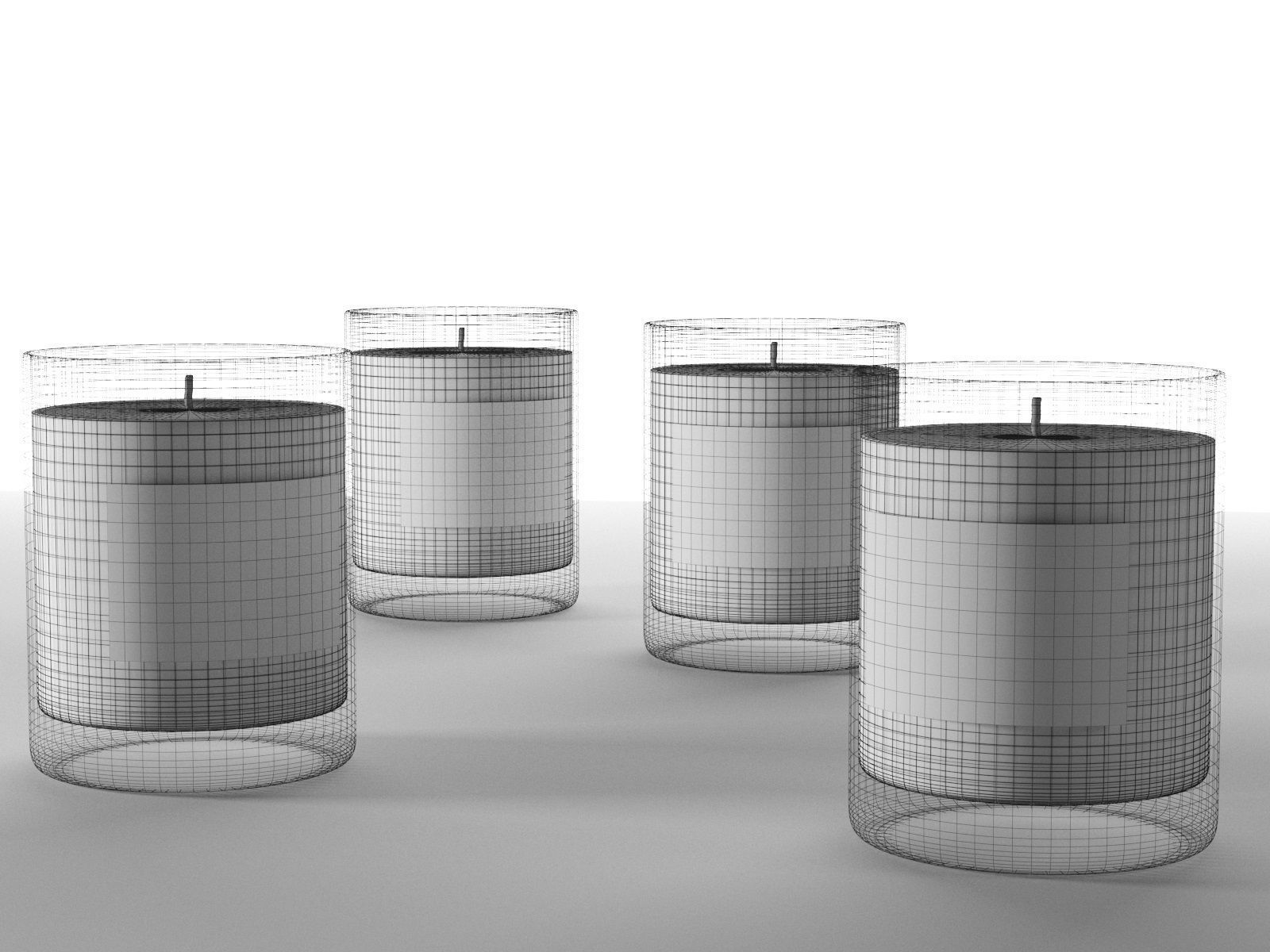 Candle Perfumes Set 3D model | CGTrader