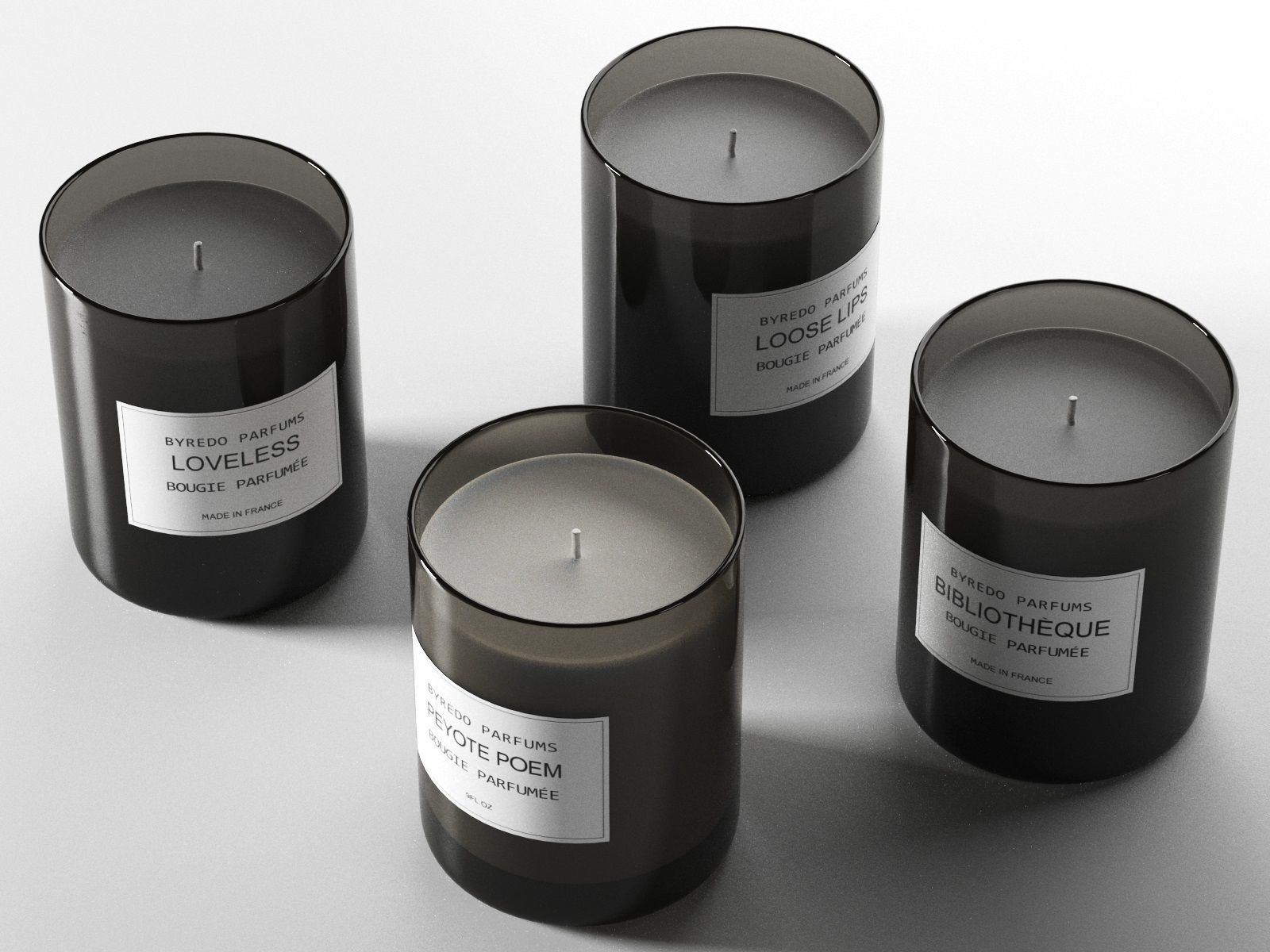 Candle Perfumes Set 3D model | CGTrader