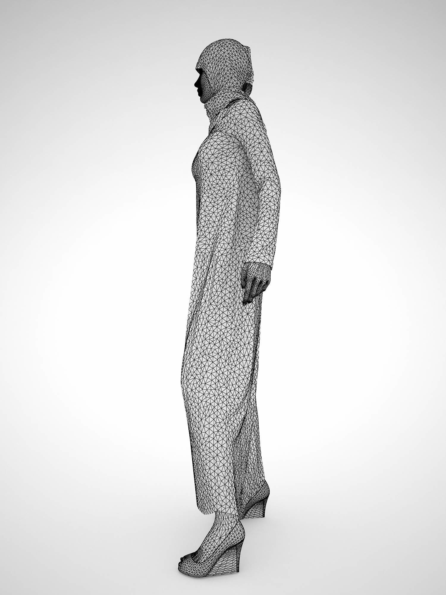 3D model hijab dress VR / AR / low-poly | CGTrader