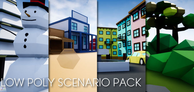 3D model Low Poly Art Pack VR / AR / low-poly | CGTrader