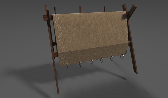 3D model Weaving Rack VR / AR / low-poly | CGTrader