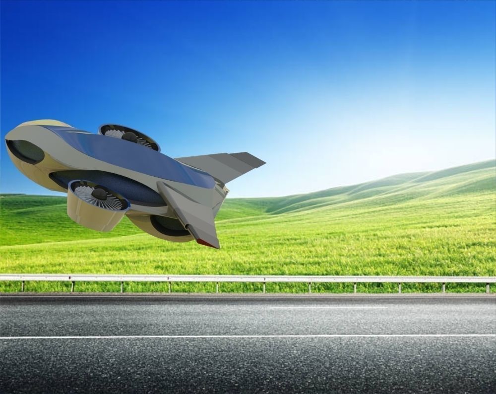 Flying Car - Taihoo 2046 flying concept car 3D model | CGTrader