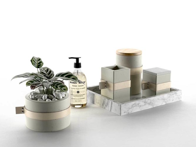 Composition Vase Tray and Jars 3D model | CGTrader