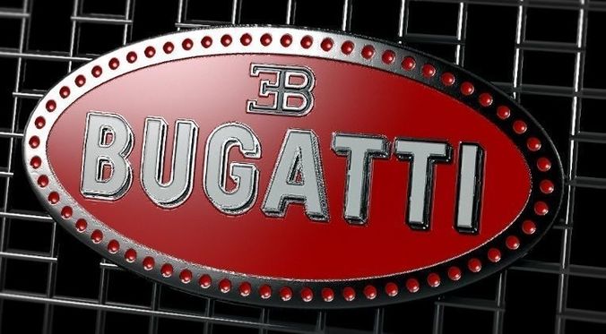 3D model LOGO FRONT BUGATTI VR / AR / low-poly | CGTrader