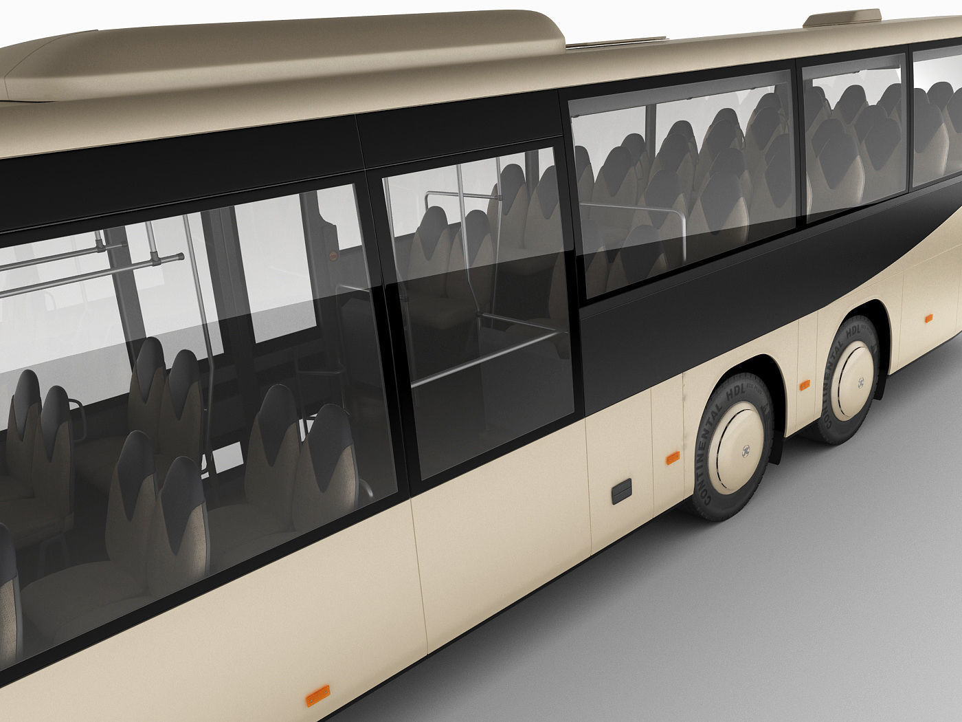 Setra S418LE business bus 3D model | CGTrader
