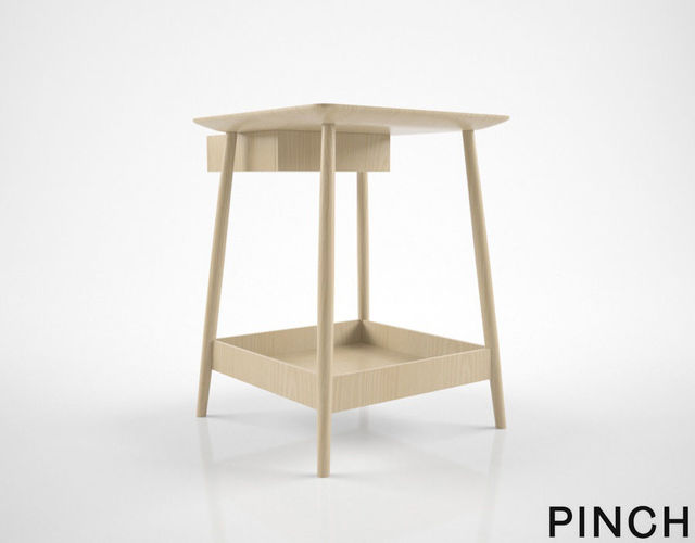 Pinch Harlosh bedside table 3D model | CGTrader