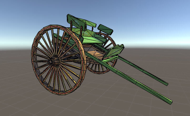 3D model Antique sulky VR / AR / low-poly | CGTrader