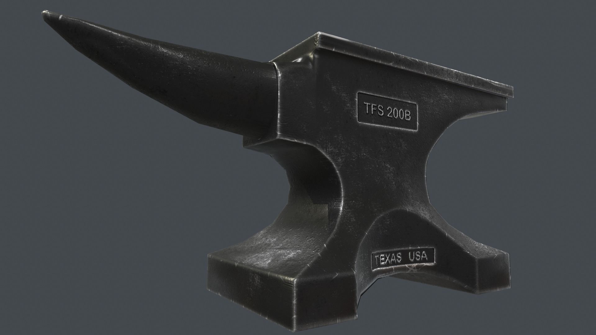 3D model Anvil PBR Game Ready VR / AR / low-poly | CGTrader