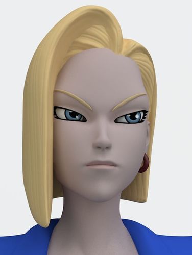 Android 18 Rigged free VR / AR / low-poly 3D model rigged | CGTrader