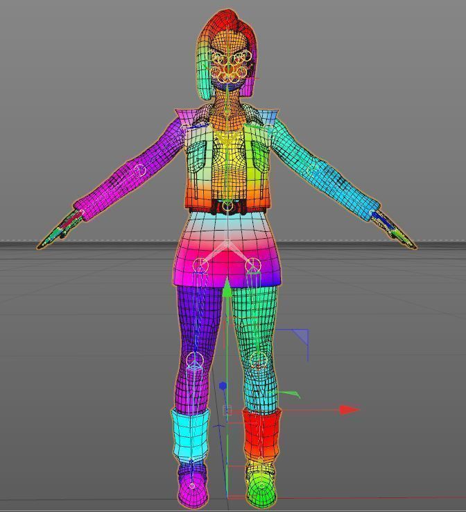 Android 18 Rigged free VR / AR / low-poly 3D model rigged | CGTrader