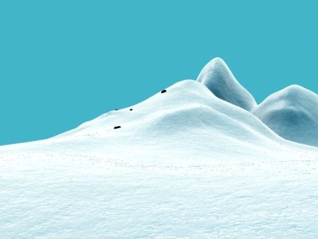 SNOW BG with snow material 3D model | CGTrader