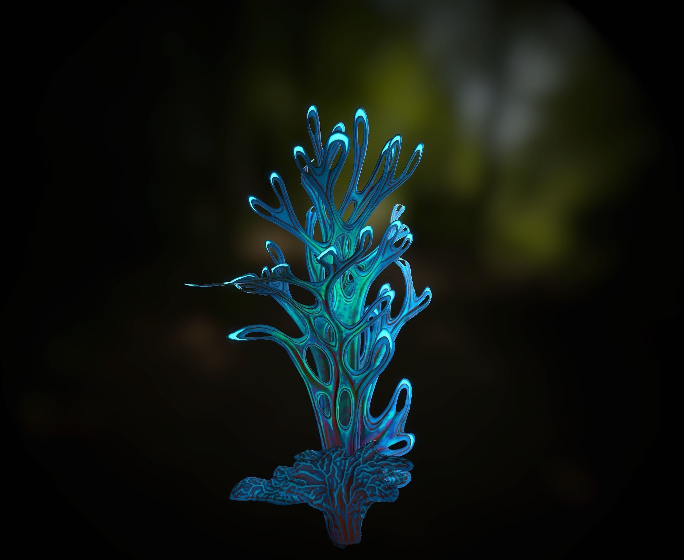 3D model Alien Plant Fern Type 4 VR / AR / low-poly | CGTrader